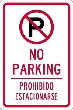 Bilingual Parking Signs