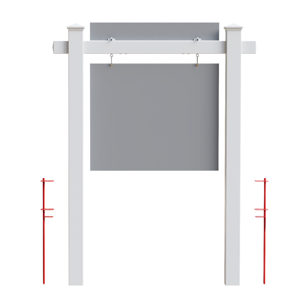 Double Vinyl Post | Custom Real Estate Signs | 40% OFF